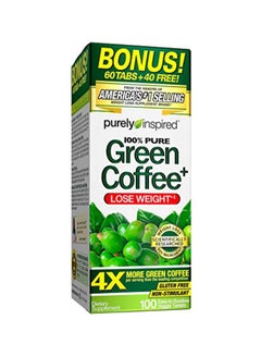 purely inspired Green Coffee Dietary Supplement - 100 Tablets KSA ...