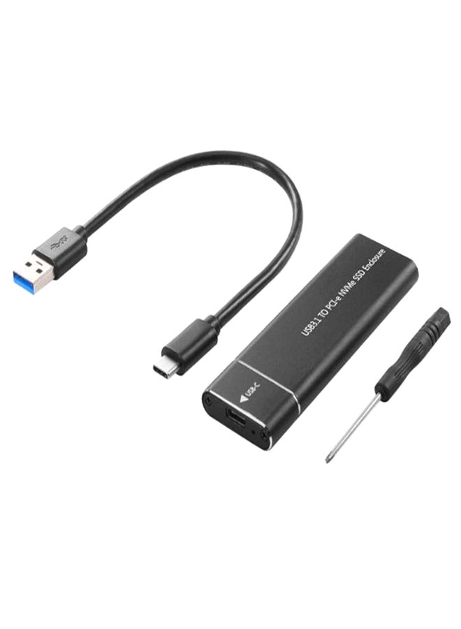 Generic NVMe SSD Enclosure Case With Screw Driver And Cable Black ...