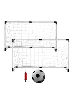 Generic Set Of 2 Kids Soccer Mini Goals With Ball And Pump 61x92x48cm ...