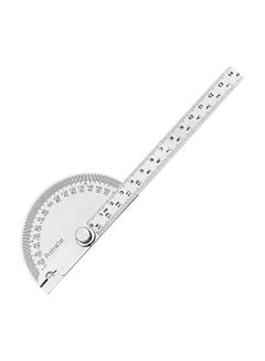 Generic 0-180 Degree Adjustable Stainless Steel Rotary Protractor ...