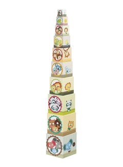 Janod 10-Piece Portrait Square Stacking Pyramid Set Egypt | Cairo, Giza