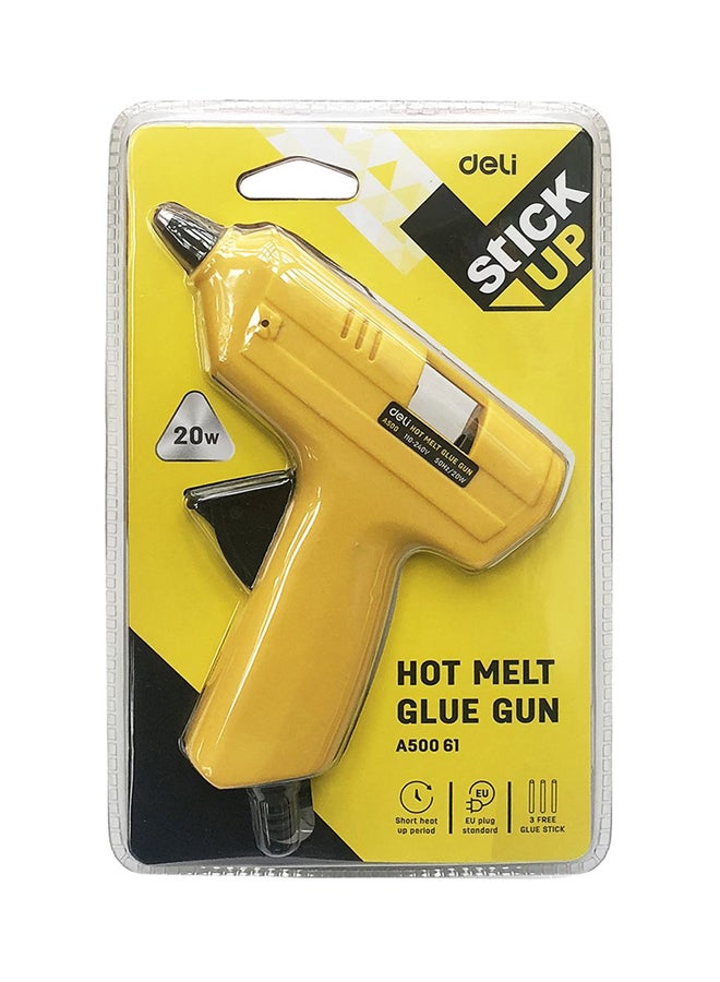 Deli Hot Melt Glue Gun Yellow | Best Price UAE | Dubai, Abu Dhabi