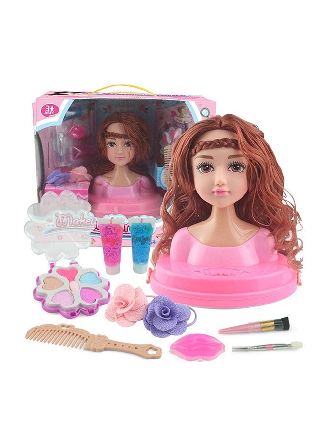 Generic Doll Head For Hair Styling And Makeup Kit 17.5 x 17 x 8cm ...