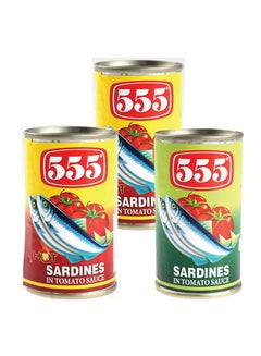Century 555 Sardines 155grams Pack of 3 UAE | Dubai, Abu Dhabi