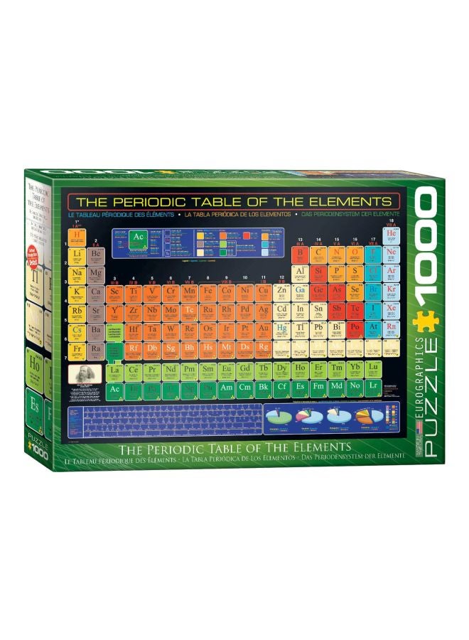 eurographics 1000-Piece Periodic Table Of Elements Jigsaw Puzzle Set ...