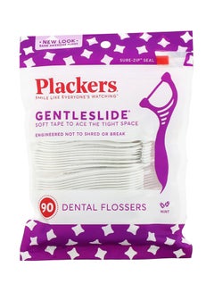 Plackers 90-Piece Gentleslide Dental Flossers White UAE | Dubai, Abu Dhabi