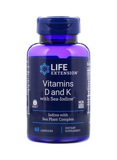 Life Extension Vitamins D And K With Sea-Iodine Dietary Supplement - 60 ...