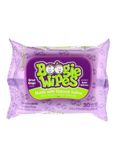 Boogie Wipes Pack Of 3 Grape Scent Soft And Sensitive Tissue 18 x 20cm ...