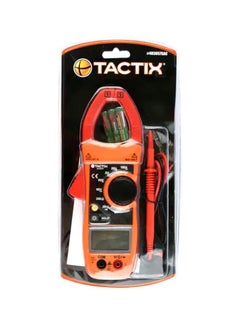 Tactix Electronic Digital Multimeter With Clip Orange/Black/Red 6x31x15cm KSA | Riyadh, Jeddah