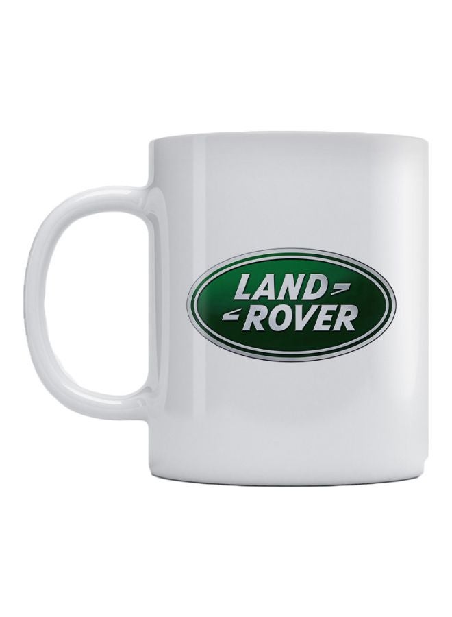 Atiq Land Rover Logo Printed Mug White/Green 350ml | Best Price UAE ...