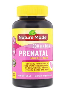 Nature Made Prenatal Multi Plus DHA - 90 Softgels KSA | Riyadh, Jeddah