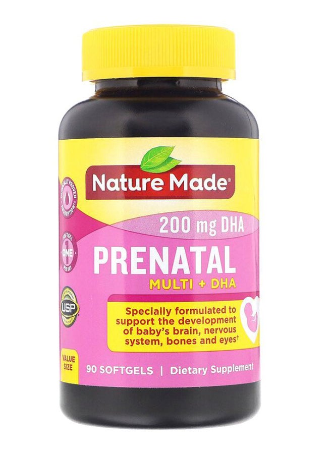 Nature Made Prenatal Multi Plus DHA - 90 Softgels | Best Price UAE ...