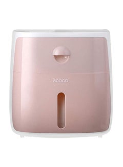 ecoco Wall-Mounted Tissue Dispenser White/Pink 23.2x14.5x22.6centimeter ...