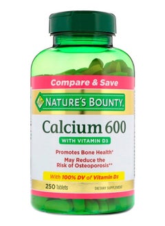 NATURE'S BOUNTY Calcium 600 With Vitamin D3 - 250 Tablets UAE | Dubai ...