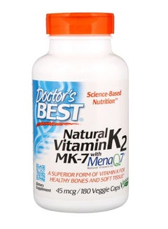 Doctor's BEST Natural Vitamin K2 MK 7 With MenaQ7 - 180 Capsules UAE ...