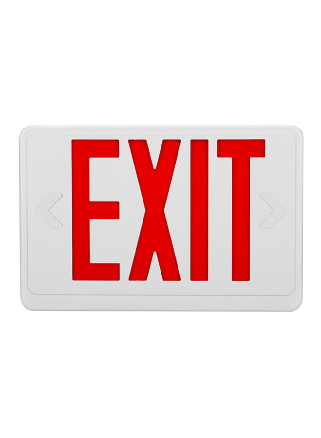 Generic LED Emergency Exit Sign Light White/Red 11.81x7.87x2.17inch ...