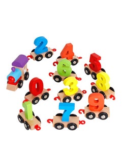 MissTiara 11-Piece Wooden Number Train Set MTTEL007 UAE | Dubai, Abu Dhabi