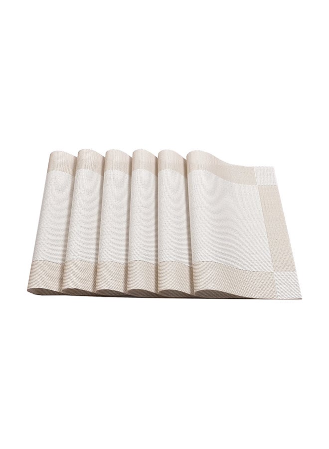 Generic 4-Piece Decorative Table Placemat Set Beige 4 x 45centimeter ...