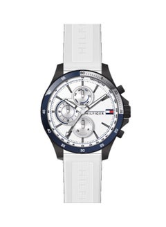 TOMMY HILFIGER Men's Silicone Quartz Chronograph Wrist Watch With ...