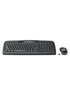 Logitech Wireless English Keyboard With Mouse And USB Receiver Black ...