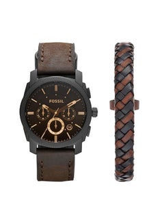 FOSSIL Men's Leather Chronograph Wrist Watch FS5251SET - 41 mm - Brown ...