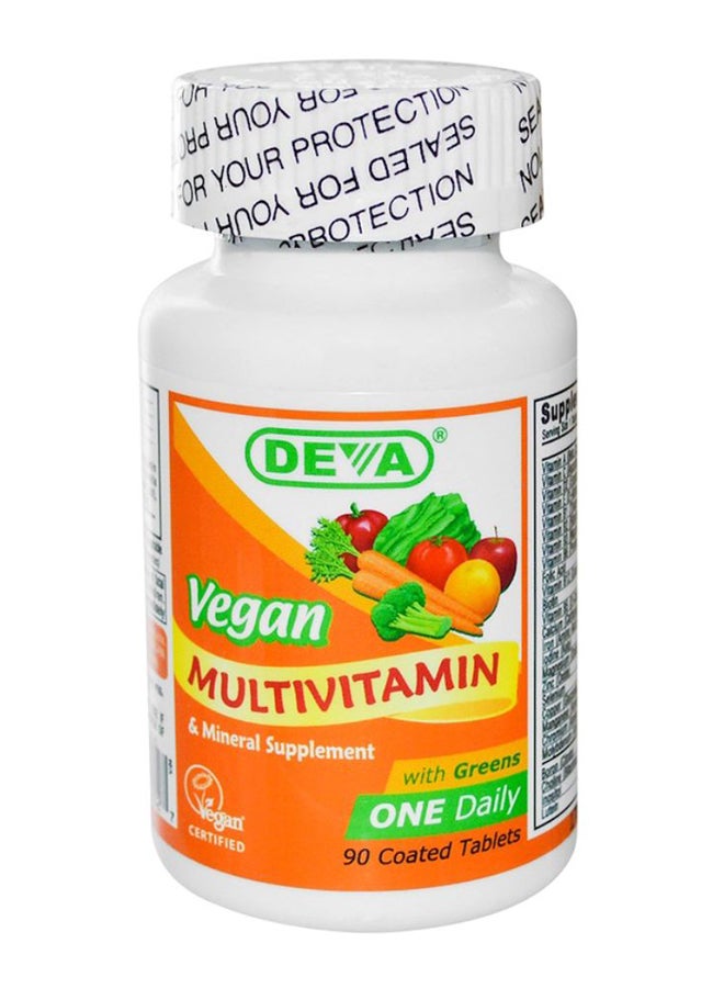 Deva Vegan Multivitamin And Mineral Supplement - 90 Coated Tablets ...