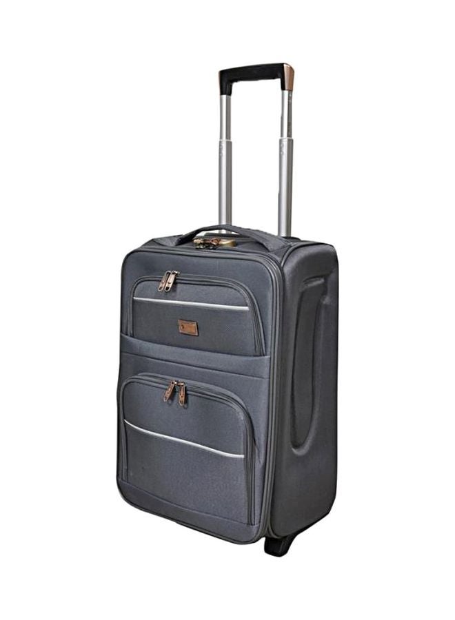 NEW TRAVEL Softside Cabin Luggage Trolley Grey | Best Price KSA ...