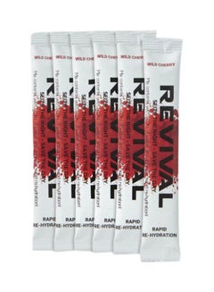 Revival Shots Pack Of 6 Rapid Hydration Electrolyte Powder-Wild Cherry ...