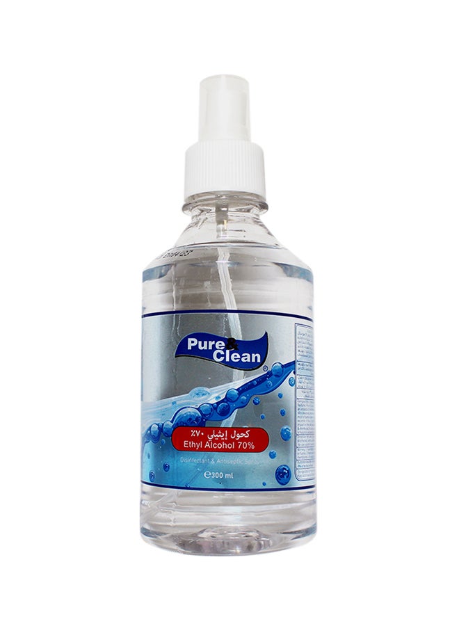 Pure & Clean Ethyl Alcohol 70% Disinfectant & Antiseptic Spray 300ml ...