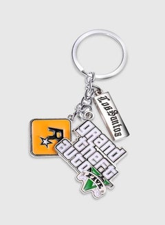 Generic Grand Theft Auto Key Chain Silver/Yellow/White KSA | Riyadh, Jeddah