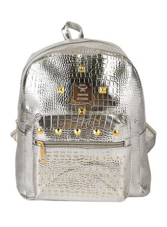 OUTAD Zipper Backpack Silver | Best Price KSA | Riyadh, Jeddah