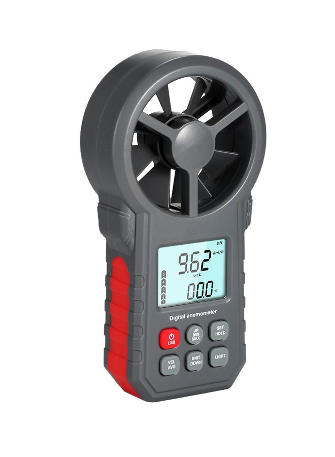 Generic Professional Digital Anemometer Black/Red 3.8 x 16.3 x 8.3cm ...