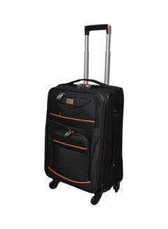 NEW TRAVEL Softside Small Cabin Luggage Trolley Black KSA | Riyadh, Jeddah