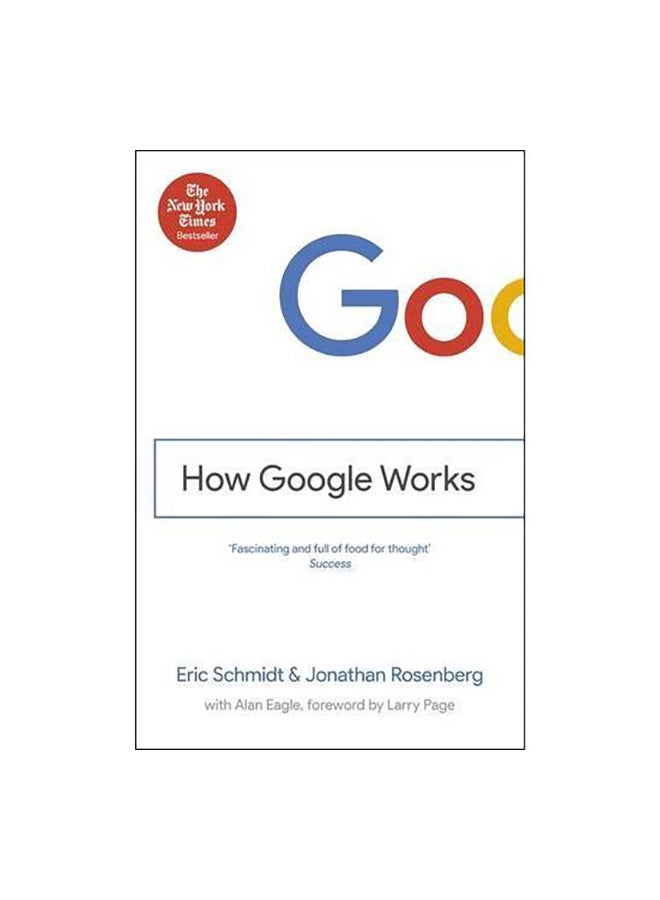 How Google Works Paperback English by Eric Schmidt & Jonathan Rosenb ...