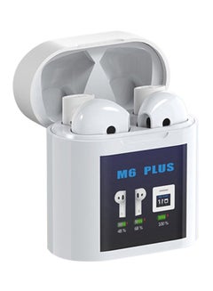 Generic M6 Plus Wireless In-Ear Earphones With Charging Case White KSA ...