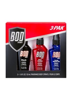 BODY FANTASIES Bod Man Body Spray Pack Of 3 Styles UAE | Dubai, Abu Dhabi