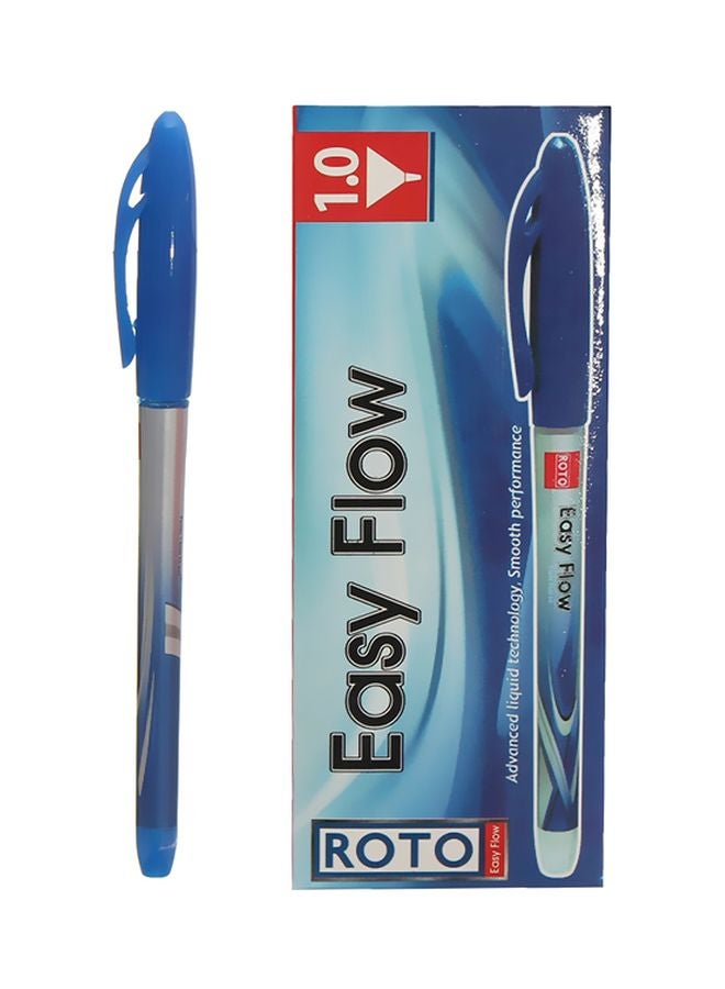 Roto 12-Piece Easy Flow Ballpoint Pen Set Blue | Best Price Egypt ...