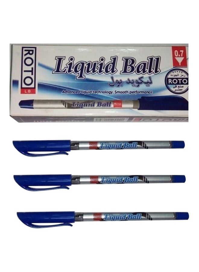 Roto 12-Piece Liquid Ball Ballpoint Pen Set Blue | Best Price Egypt ...