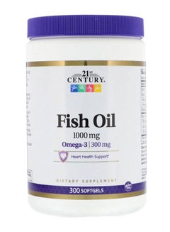 21st CENTURY Omega-3 Fish Oil 1000mg - 300 Softgel KSA | Riyadh, Jeddah