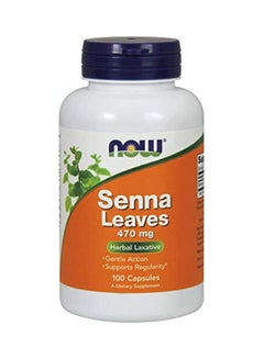 Now Foods Senna Leaves Dietary Supplement 470 mg - 100 Capsules UAE ...