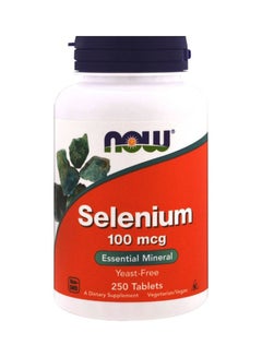 Now Foods Selenium 100 mcg Dietary Supplement - 250 Tablets KSA | Riyadh, Jeddah