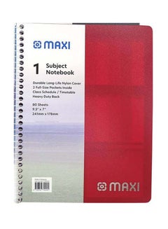 Maxi 1-Subject Heavy Duty Notebook Red/Beige/Purple | Best Price UAE ...