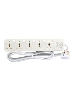 Terminator Surge Protection 5 Way Universal Power Extension Socket With ...