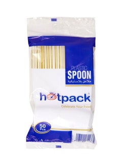 Hotpack 50-Piece Disposable Spoon Set | Best Price KSA | Riyadh, Jeddah