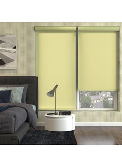 York weave Single Fibra Window Roller Blind Yellow 160x175cm | Best ...