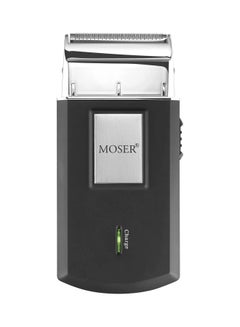 MOSER Mobile Shaver Cordless Shaver 3615-0052, Black/Silver Black ...