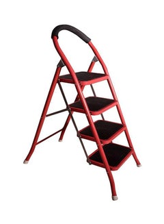 ZL 4-Steps Steel Ladder Red/Black UAE | Dubai, Abu Dhabi