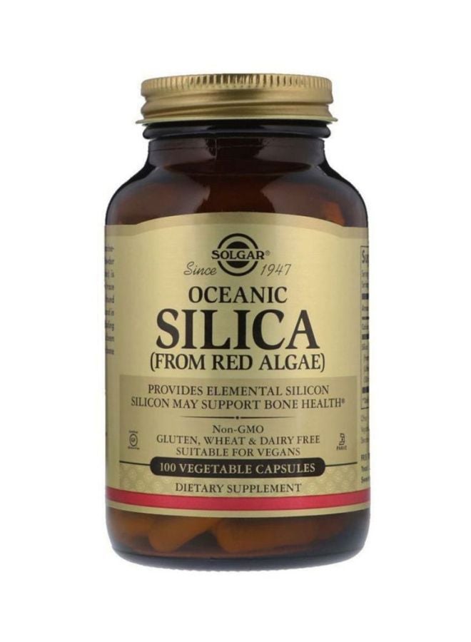 Solgar Oceanic Silica From Red Algae - 100 Vegetable Capsules | Best ...