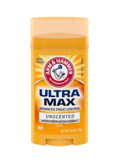 Arm & Hammer Ultramax Solid Antiperspirant Deodorant Yellow 73grams ...