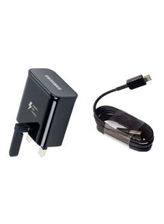 Samsung 3-Pin Fast-Charging Travel Adapter With Type-C Cable Black UAE ...